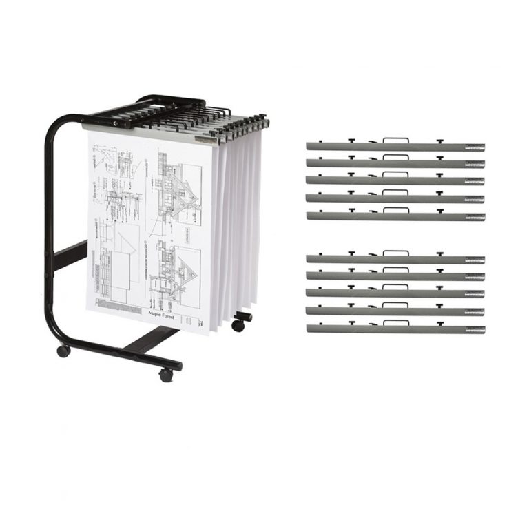 A0 Plan Clamp and Rack Combos - Multifile Plan Storage